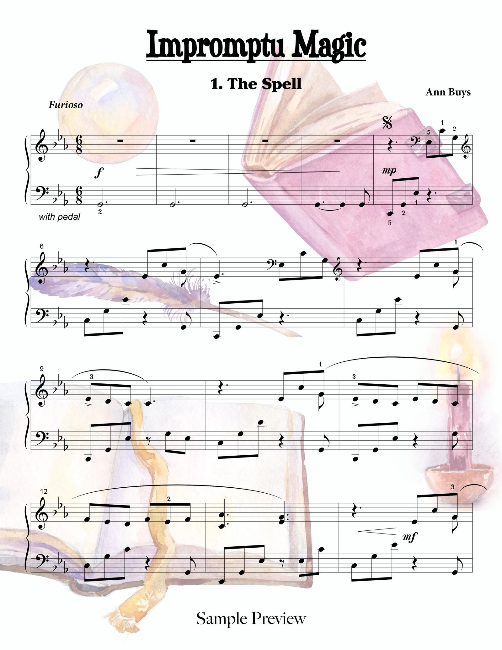 Impromptu Magic - Advanced Piano Sheet Music